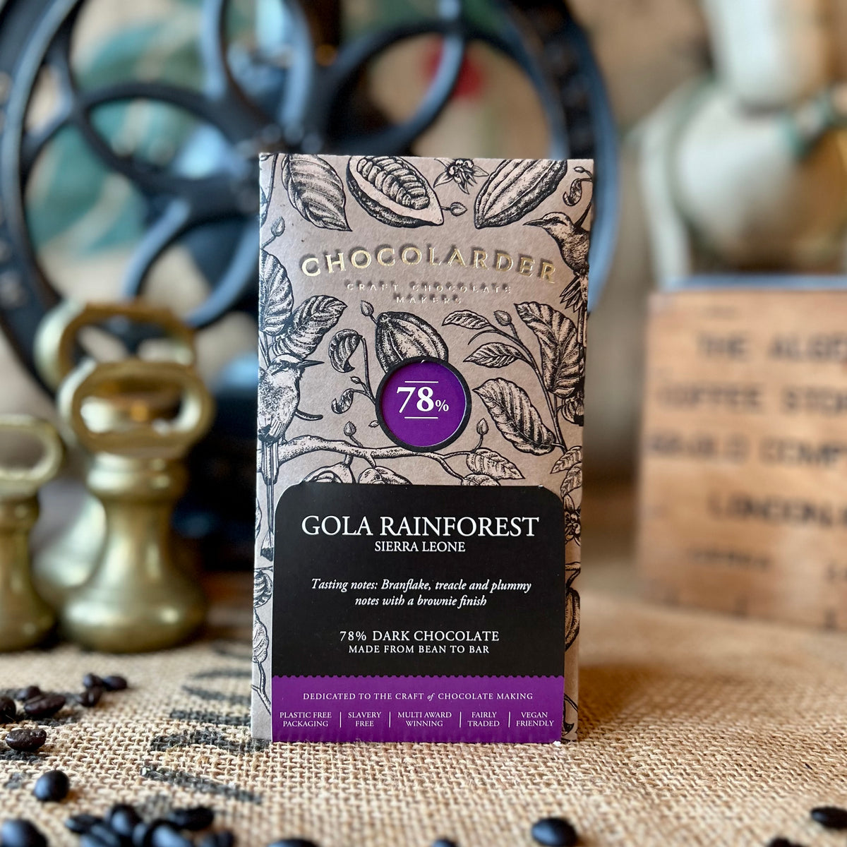 GOLA RAINFOREST 78% DARK CHOCOLATE – Algerian Coffee Stores